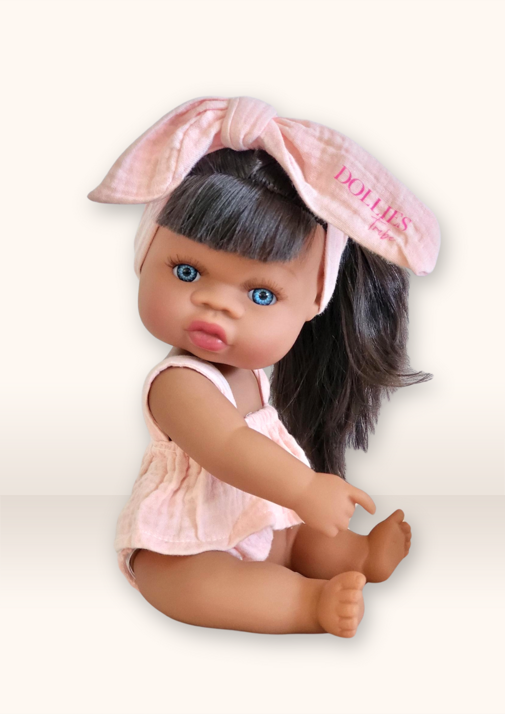 Ruby – Aboriginal Girl Doll with Chocolate Brown Hair, Blue Eyes & Tan Skin | Dollies Tribe ...